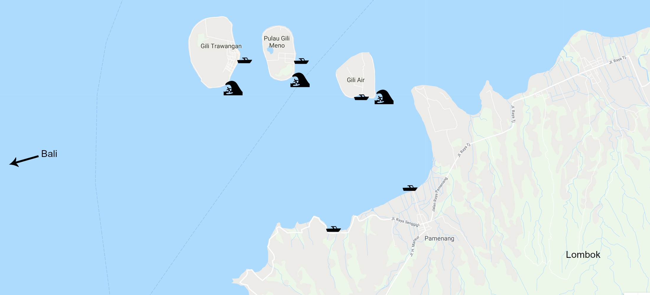Gili Trawangan Surf Spot | Lombok - Surf Indonesia